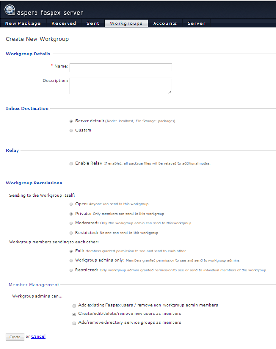 Create and Manage Workgroups